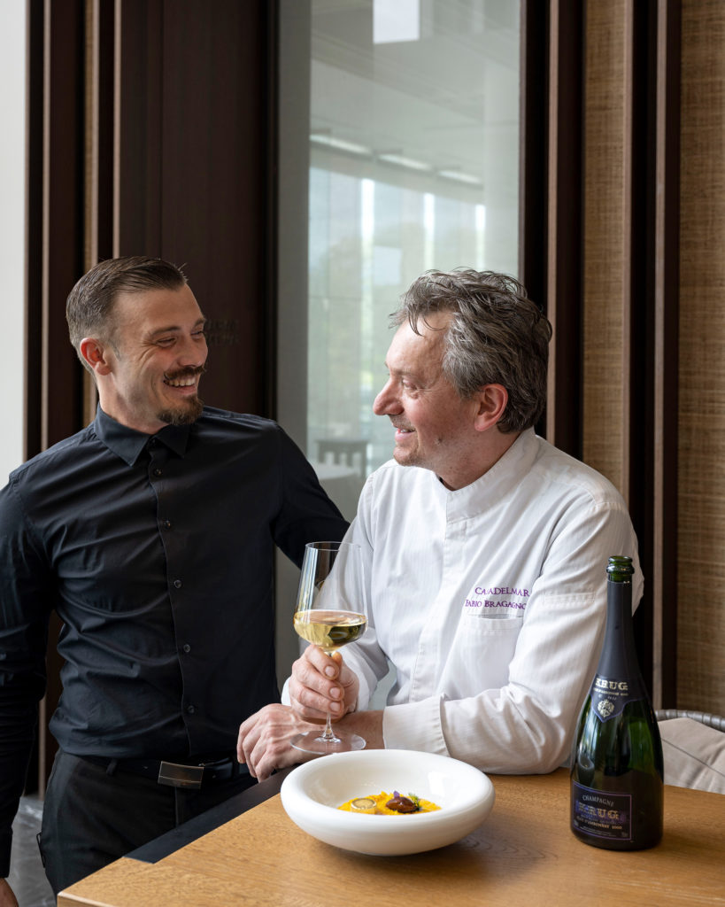 Fabio Bragagnolo, 2-star Michelin chef of the Casadelmar restaurant in ...